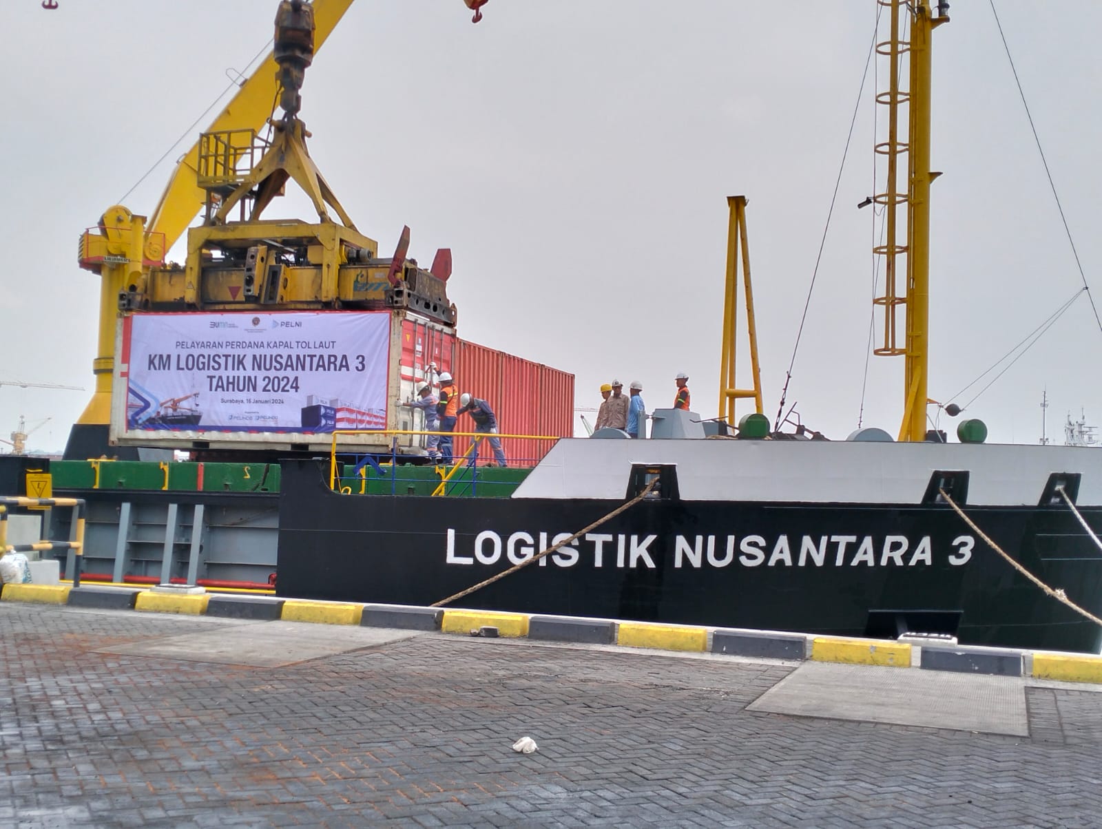 Kapal Tol Laut Perdana di 2024 Berlayar, Muat 115 TEUs – Ocean Week